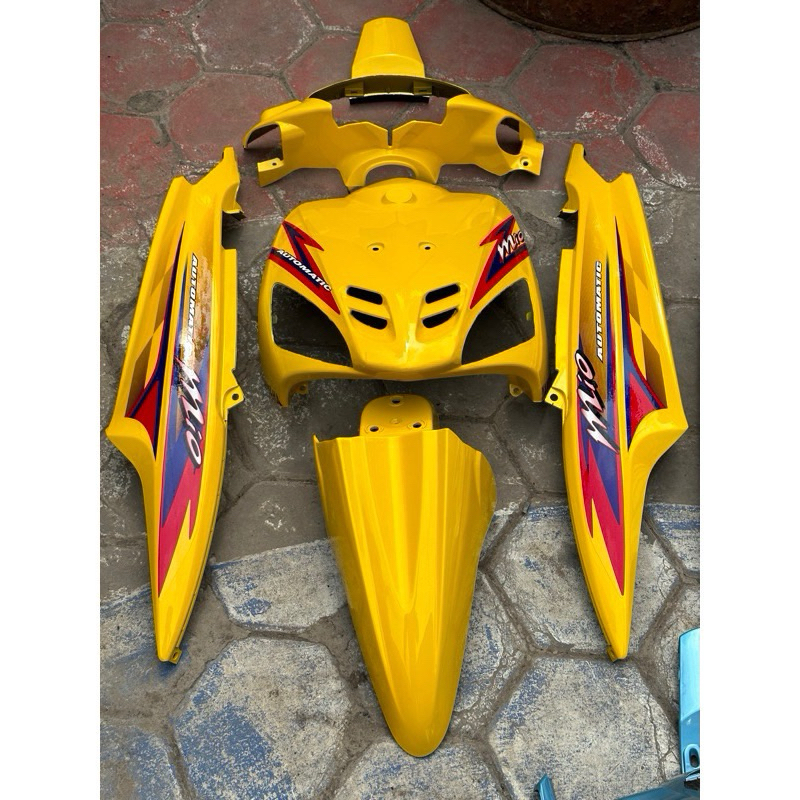 Jual Paket Cover Body Yamaha Mio Lama Old Kuning Bodi Sett Mio Lama ...