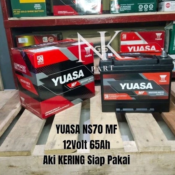 Jual Aki Accu Mobil Yuasa NS70 65D26R MF 12V 65Ah Aki Kering Original Yuasa | Shopee Indonesia