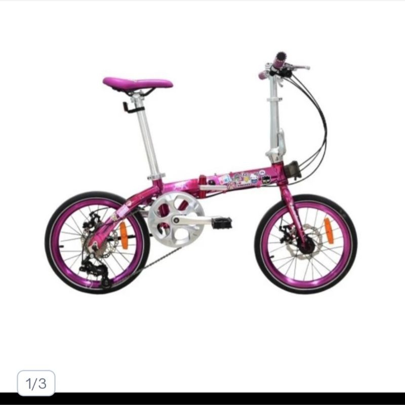 Jual Sepeda lipat 16 inch Element Foldx X2 Sanrio 9 speed new | Shopee ...