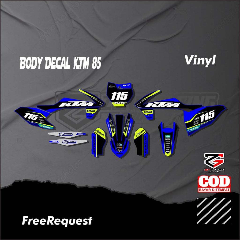 Jual Decal ktm 85 full body decal 250 decal ktm free request | Shopee ...