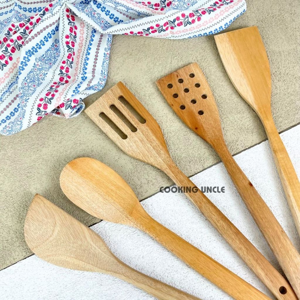 Jual Spatula Sutil Centong Irus Kayu Mahoni Tebal Food Grade - Wooden ...