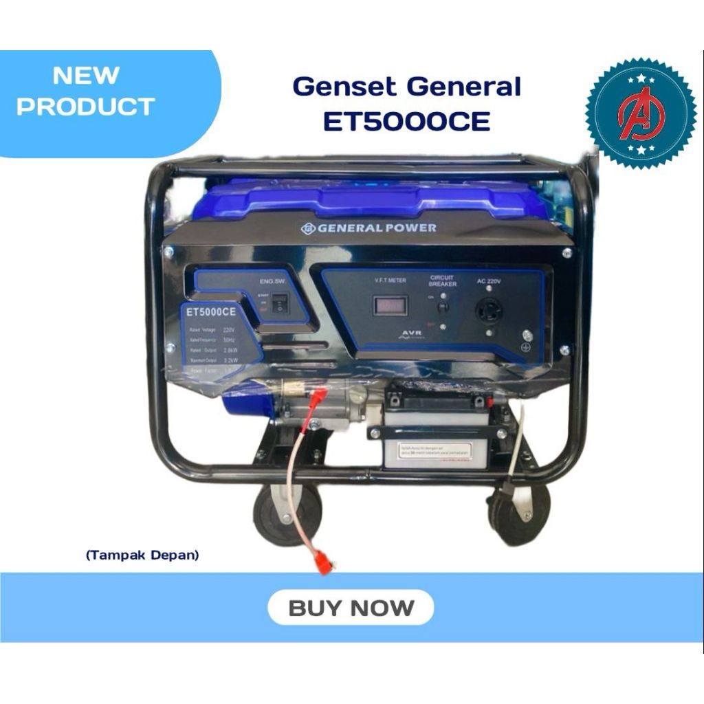 Jual Genset General ET 5000 CE (3000Watt,1 Phase) | Shopee Indonesia