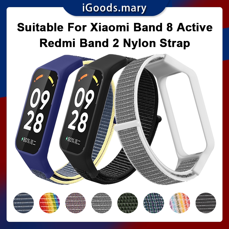 Jual Nylon Strap Bracelet Replacement Band for Redmi Band 2 / Xiaomi Smart Band 8 Active ...