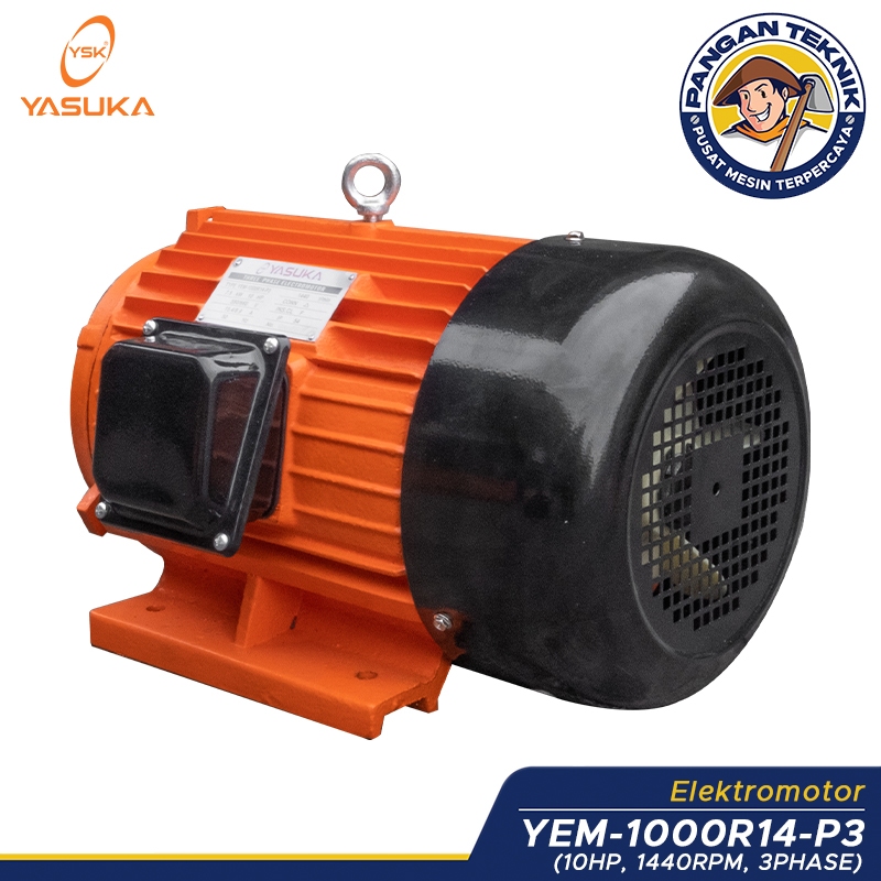 Jual ELEKTROMOTOR YASUKA | YEM-1000 R14- P3 - 10HP - 3PHASE | DINAMO ...