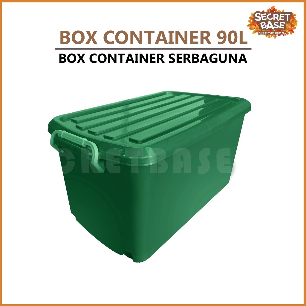Jual PROMO! BOX CONTAINER 90 LITER + RODA - Box Serbaguna 90L | Shopee ...