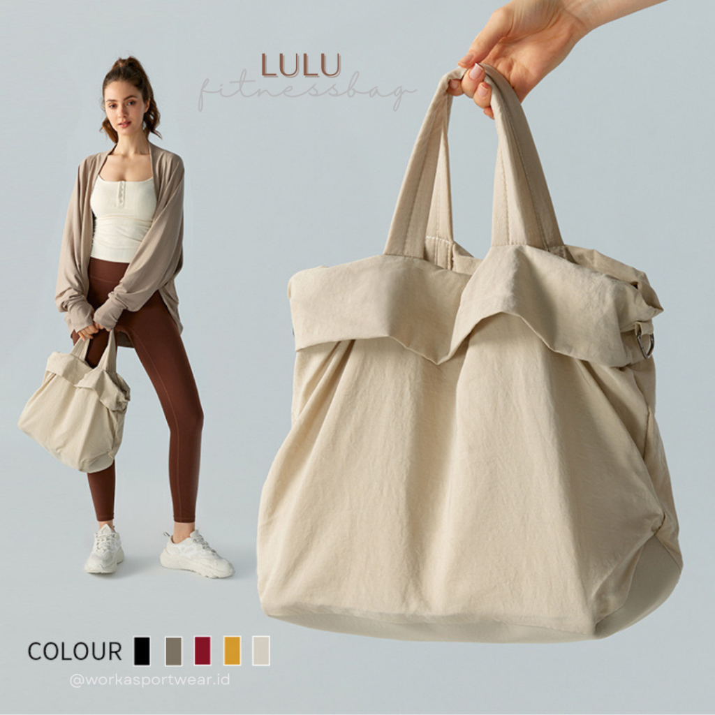 Jual WORKASPORTWEAR (FREE LONGSTRAP) LULU FITNESS BAG - TAS GYM TAS ...