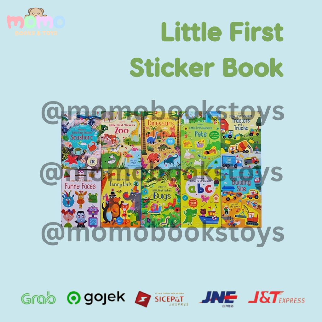 Jual [MOMO] Usborne Little First Stickers Book Buku Stiker Anak Murah ...