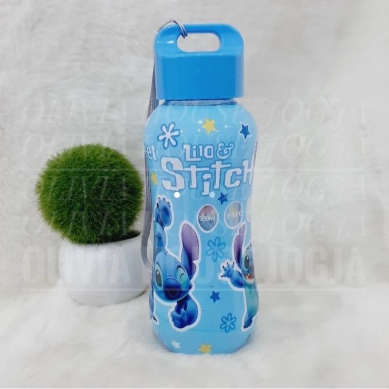 Jual Botol Minum Stitch 350 ML Botol Stitch Tali Tumblr Stitch Biru ...