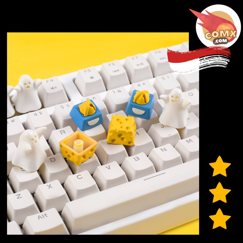 Jual COMX Doraemon Anime Kawaii Keycaps For Mechanical Keyboard Caps ...