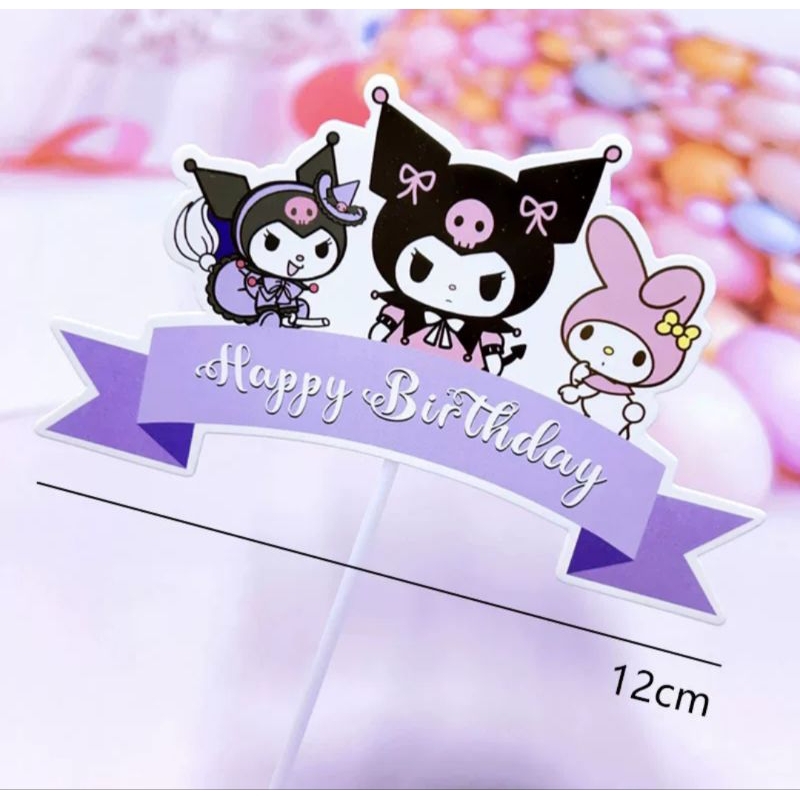 Jual Topper Kuromi Melody Happy Birthday | Shopee Indonesia