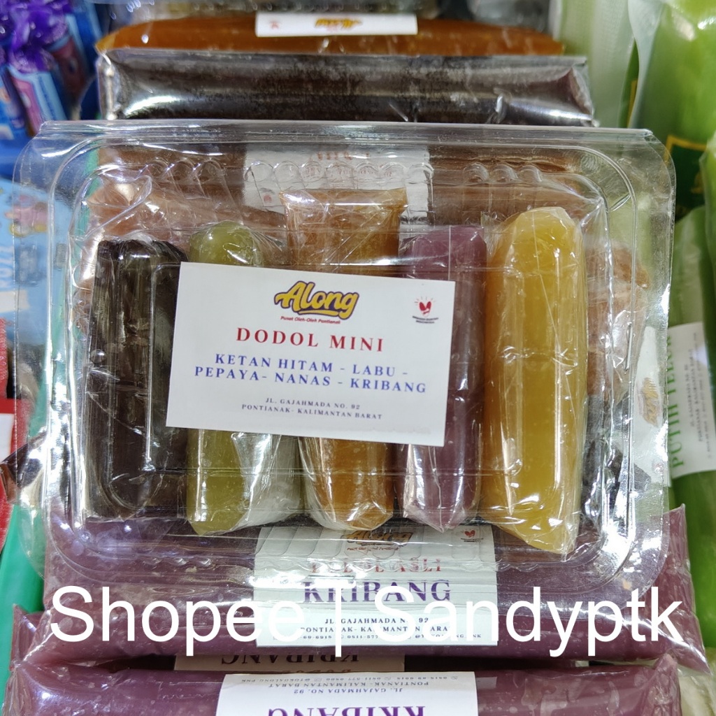 Jual Dodol Buah Mini Campur Kombinasi Labu Ketan Hitam Pepaya Nenas ...