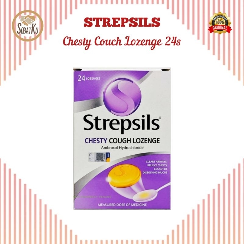 Jual Strepsils Chesty Cough 24 Lozenges Original Singapure Permen Hisap ...