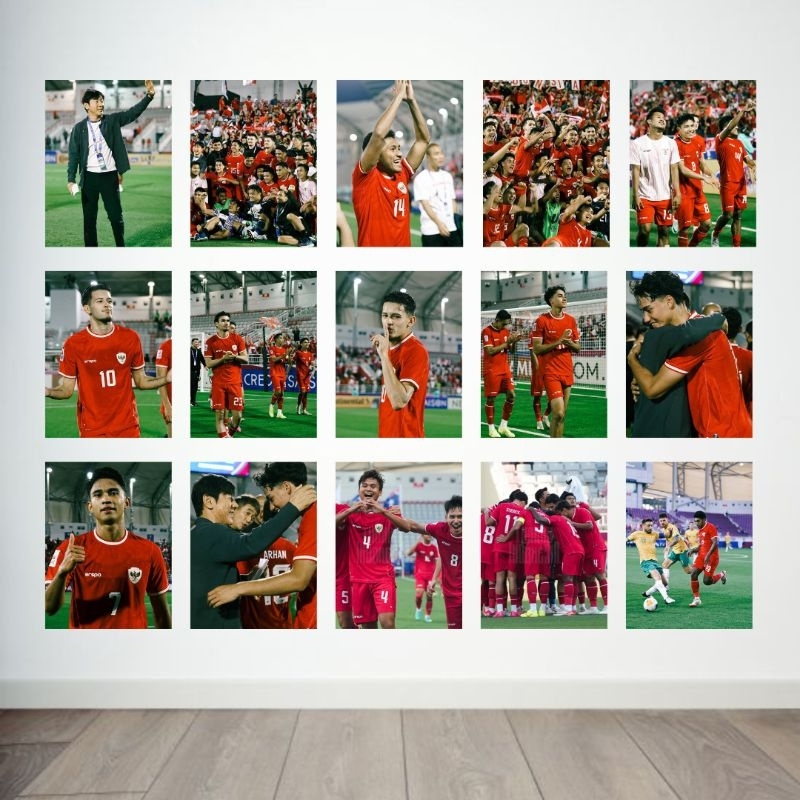 Jual Poster Timnas Indonesia Isi 15 pcs | Shopee Indonesia