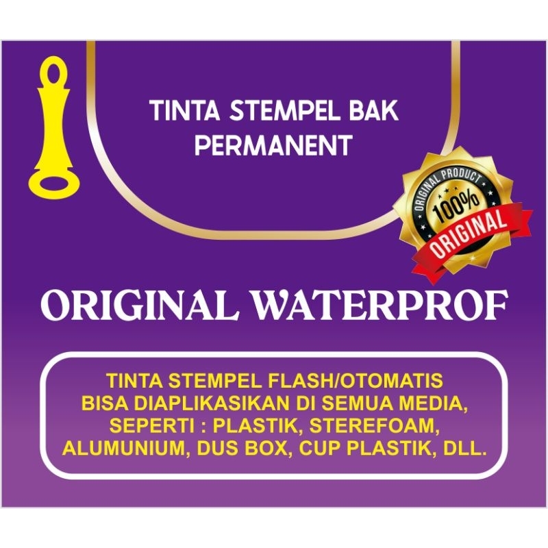 Jual TINTA STEMPEL PLASTIK STEMPEL MANUAL / STAMP PAD, WATERPROF / ANTI ...