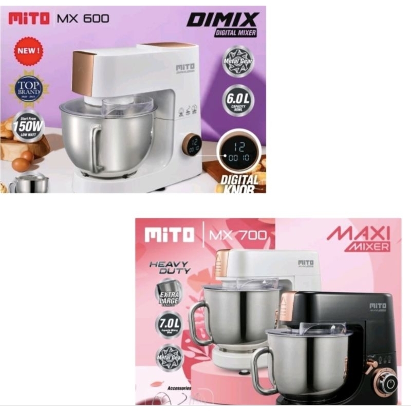 Jual Mito Mixer MX700 Maxi 7 liter dan MX600 6 liter | Shopee Indonesia