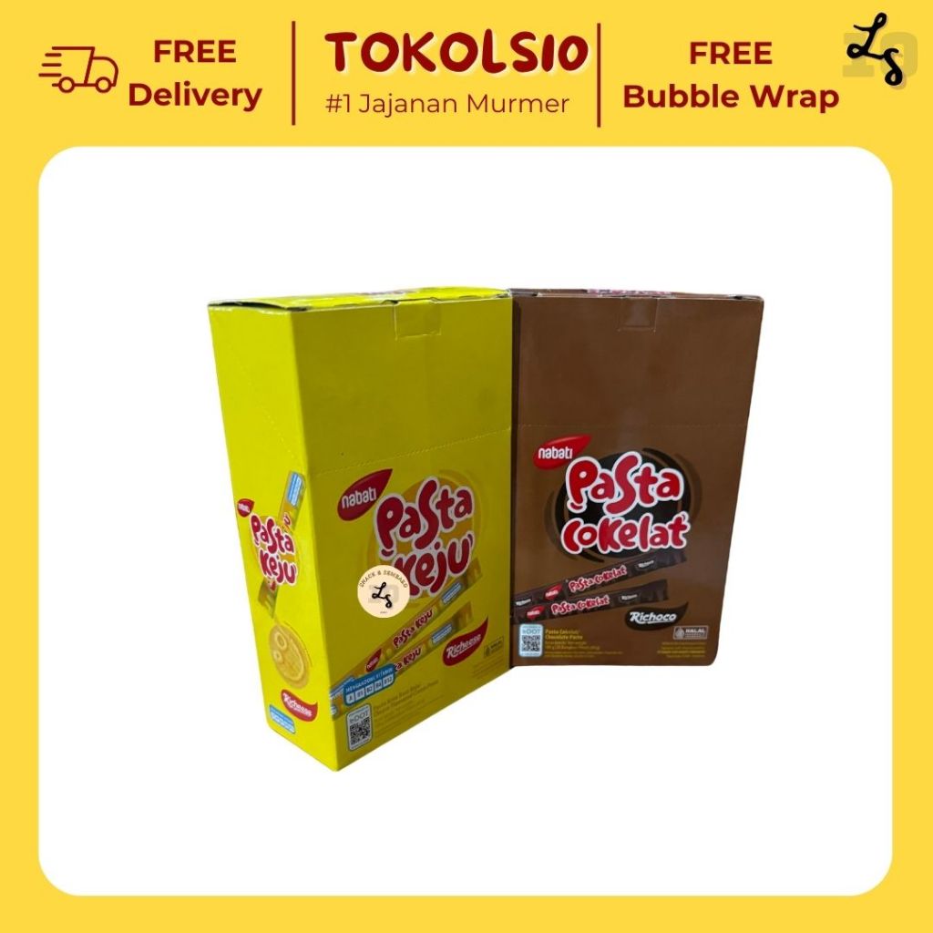 Jual Nabati Pasta Cokelat/Keju 1 Box Isi 30x8gr | Shopee Indonesia