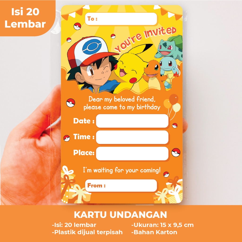 Jual TOPPER CAKE HAPPY BIRTHDAY PIKACHU POKEMON HIASAN KUE PAKET ...
