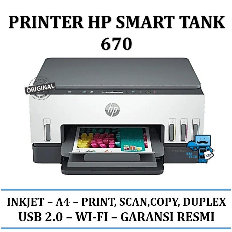 Jual Printer Smart Tank HP 670 Wireless All-in-One - Garansi Resmi ...