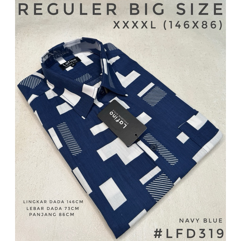 Jual LAFINO (XXXXL) -4XL- KEMEJA / HEM JUMBO BIG SIZE PENDEK CORAK MOTIF / BATIK PRIA (KATALOG ...