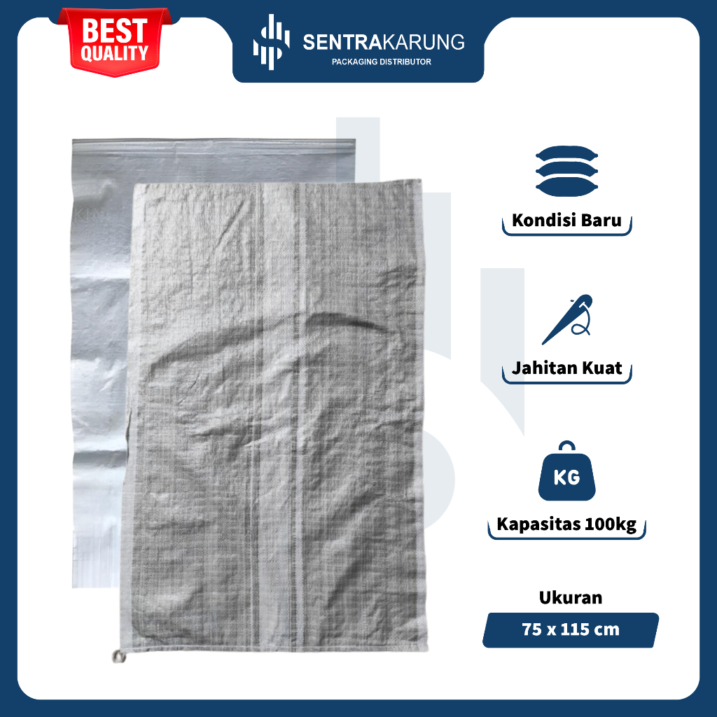 Jual Karung Bagor Plastik Baru Besar 75x115 Cm Sentra Karung Kantong ...