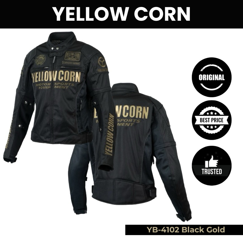 Jual Yellow Corn Jacket YB-4102 Black Gold 100% Authentic | Shopee ...