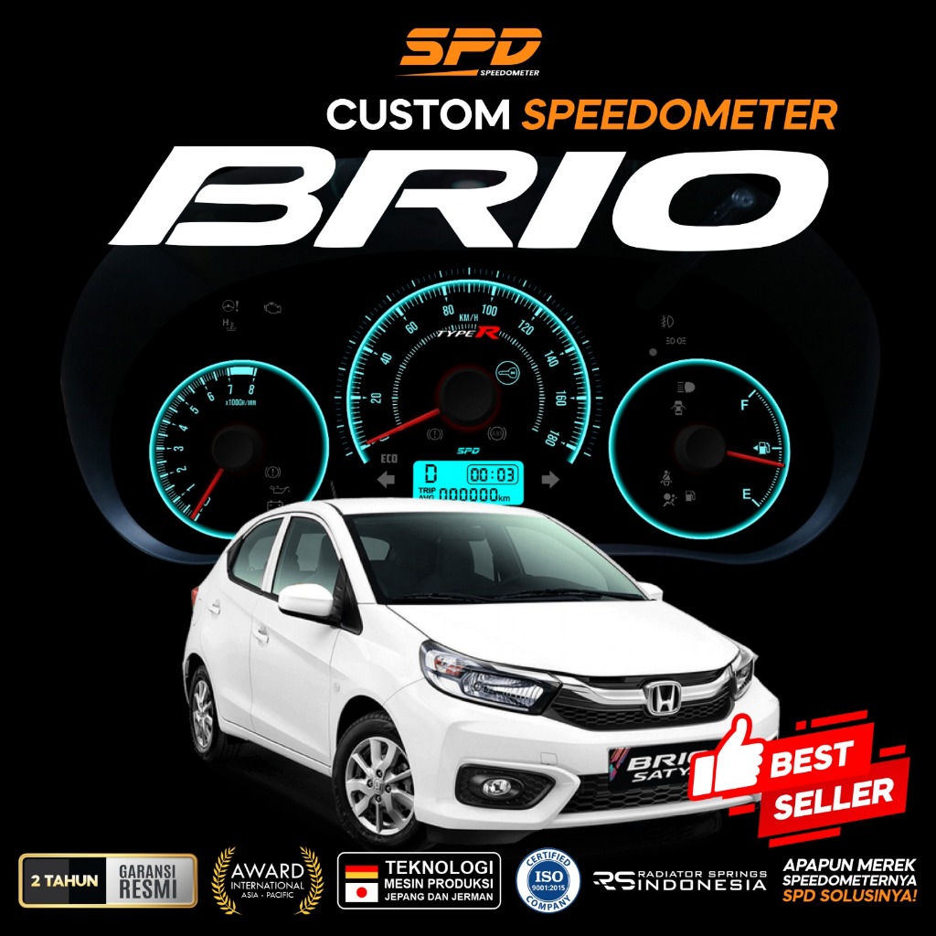Jual PANEL SPEEDOMETER CUSTOM HONDA BRIO FACELIFT MANUAL/MATIC - SPD ...