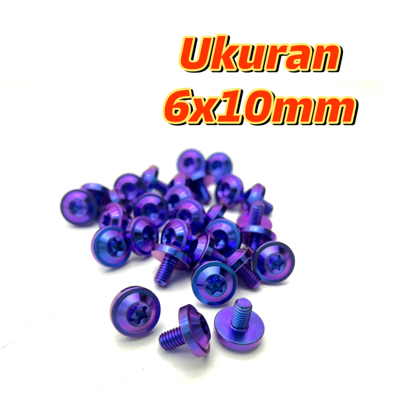 Jual BAUT TITANIUM M4,M5,M6,M8 DRAT 6,8,10,12,14 MODEL PAYUNG BIG HEAD KEPALA BESAR DAN SMALL ...