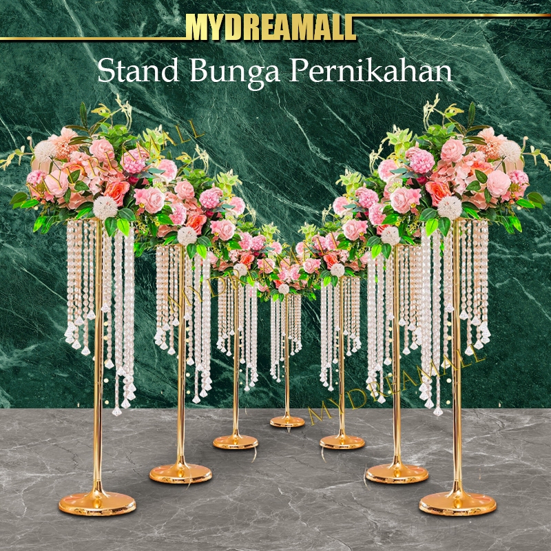 Jual 【Termurah-COD】Dekorasi Vas Kristal Emas Dekorasi Perlengkapan ...