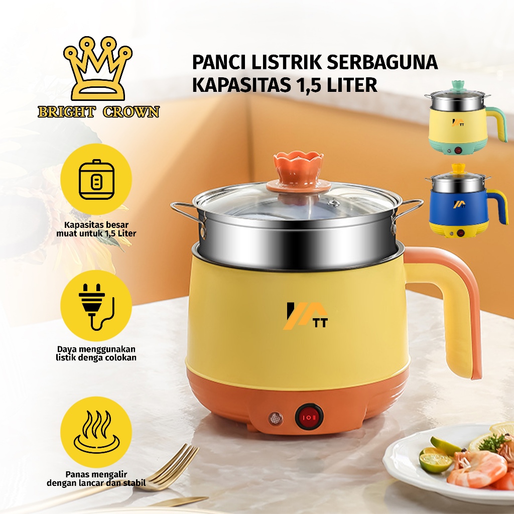 Jual YATT by Bright Crown Panci Listrik Free Kukusan / Rice Cooker Mini ...