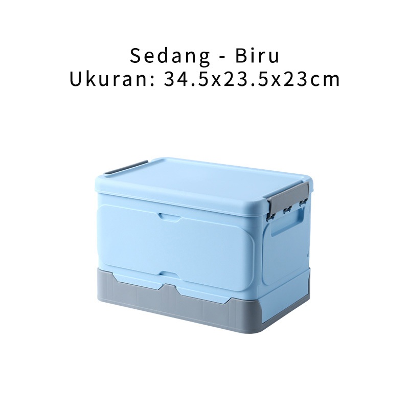 Jual Nyaman Kotak Lipat Kontainer Plastik Plastic Storage Box Folding ...