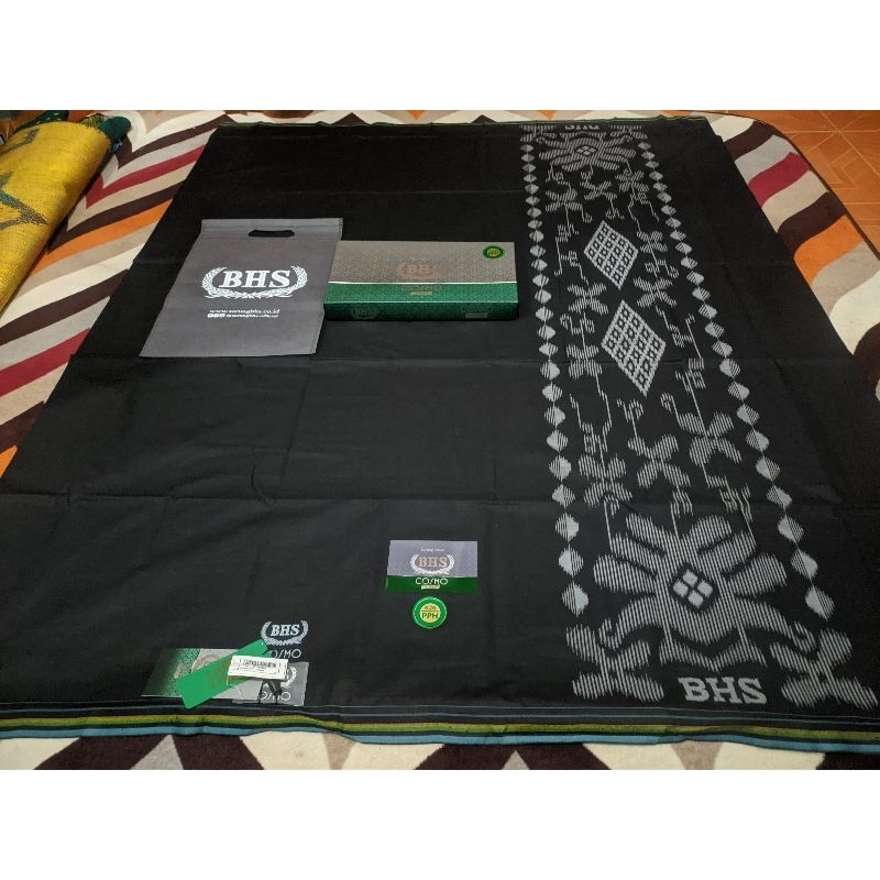 Jual Sarung bhs cosmo silver tipe pph hitam polos | Shopee Indonesia