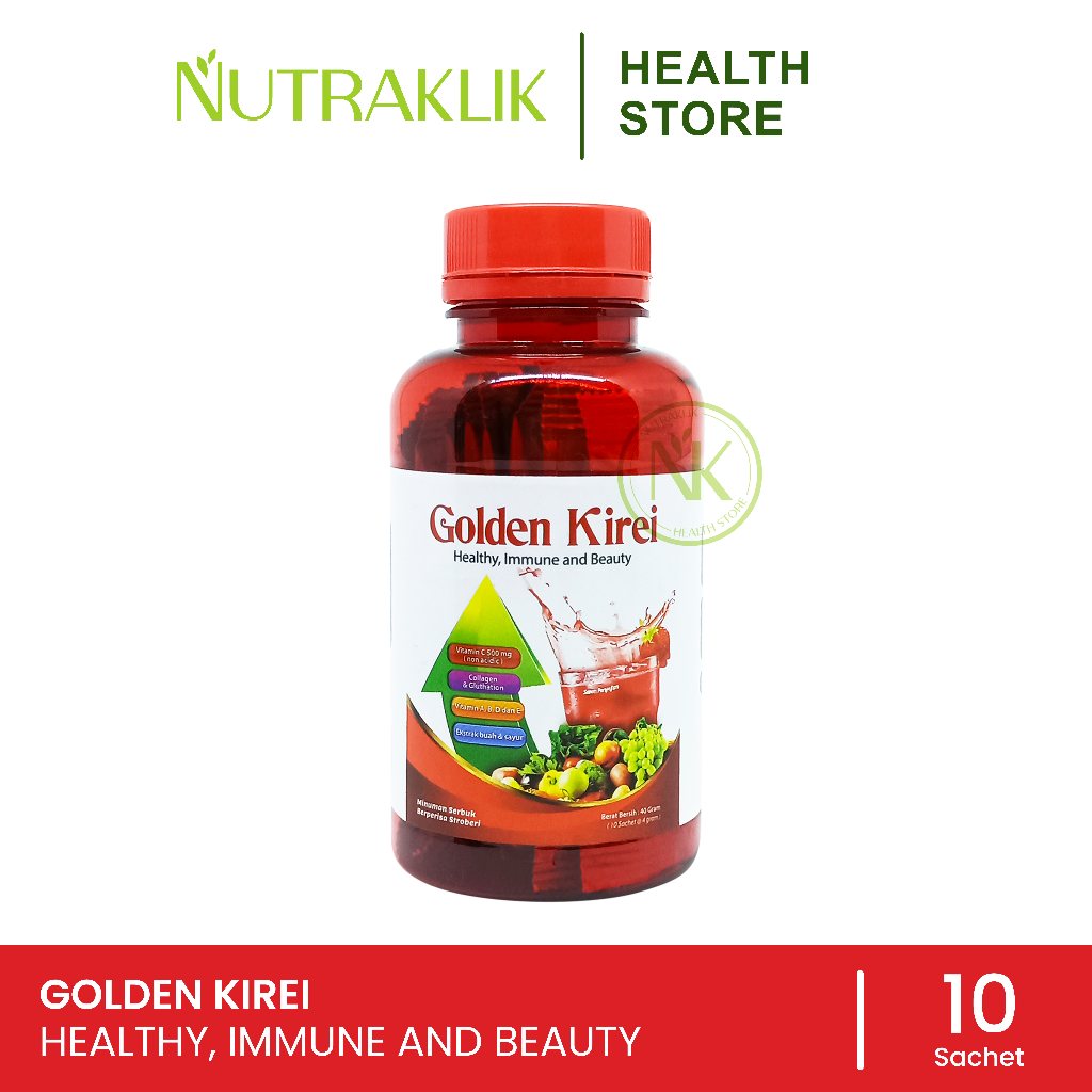 Jual GOLDEN KIREI - COLLAGEN & GLUTHATION - VITAMIN C 500 MG (NON ...