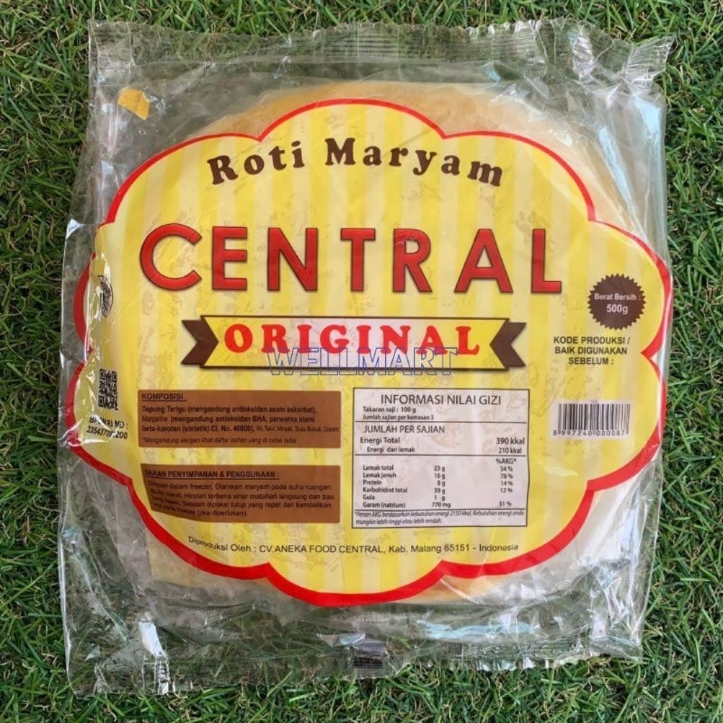 Jual Roti Maryam Original Central 500g Isi 5 Roti Canai Roti Cane ...