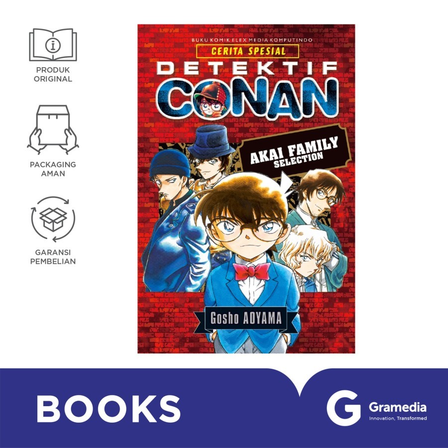Jual Gramedia MKG - Komik Detektif Conan Akai Family Selection (Aoyama Gosho) | Shopee Indonesia