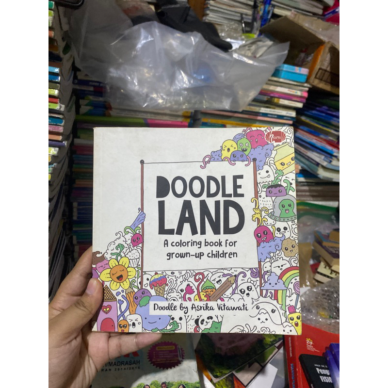 Jual Doodle land a coloring book for grown up children | Shopee Indonesia