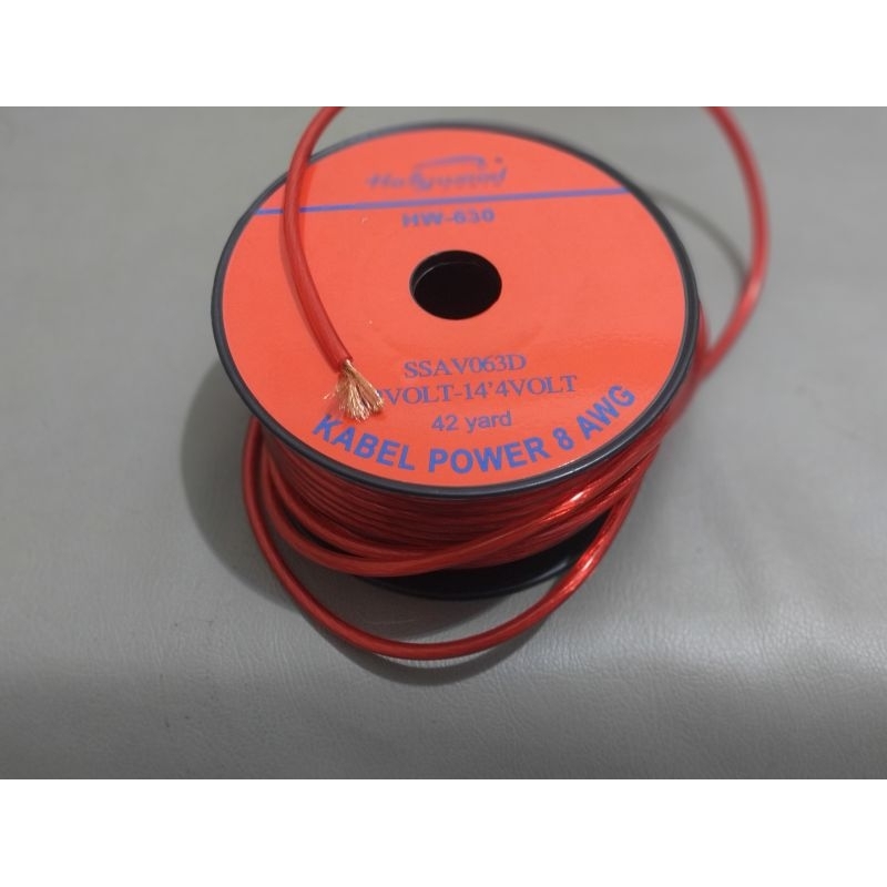 Jual Per Meter Kabel 8 AWG HOLLYWOOD AUDIO HW-630 Permeter Per 1 Meter Cable Cabel 8AWG HW630 HW ...