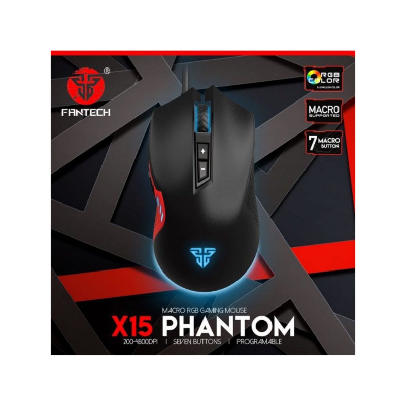 Jual Fantech X15 Phantom Macro RGB Gaming Mouse | Shopee Indonesia