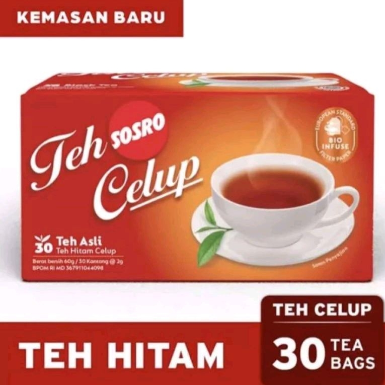 Jual 100 Kotak Teh Celup Sosro 30 (1 Dus) | Shopee Indonesia