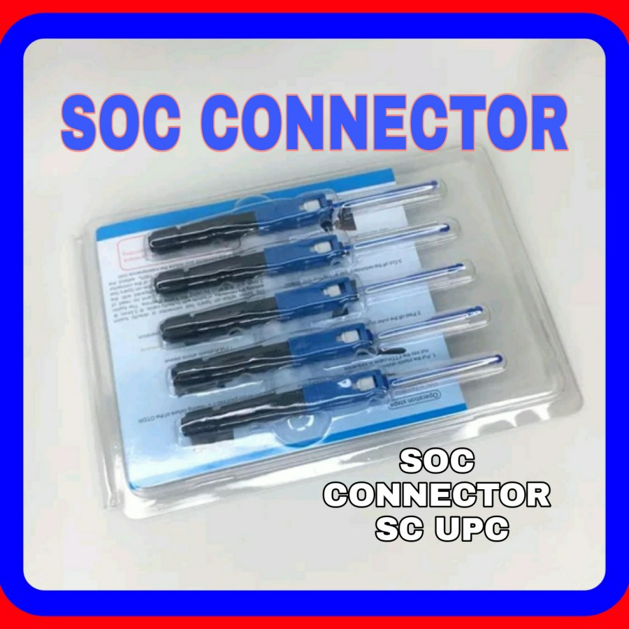 Jual SOC Splice on Connector Fiber Optik SC UPC FO FTTH (1PACK ...