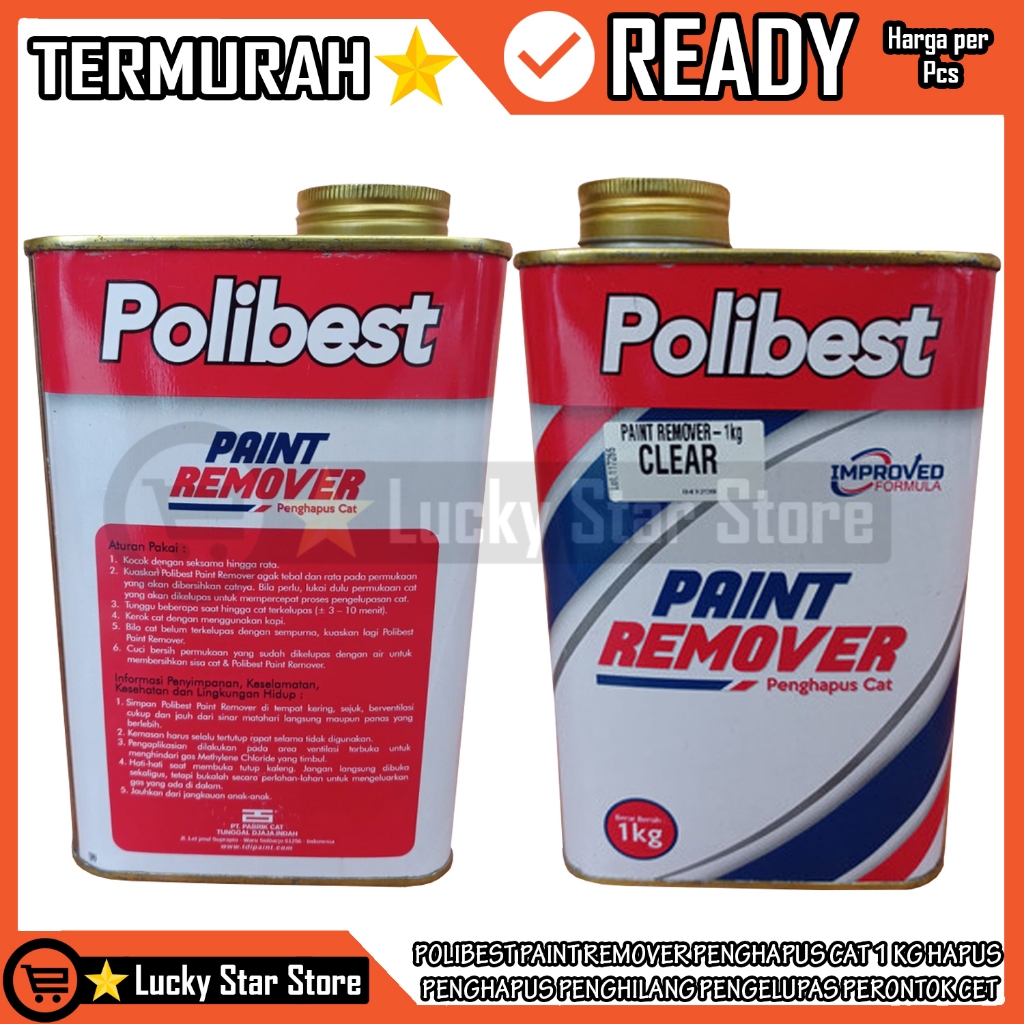 Jual PENGHAPUS CAT REMOVER POLIBEST PAINT 1 KG PENGAPUS PENGHILANG ...