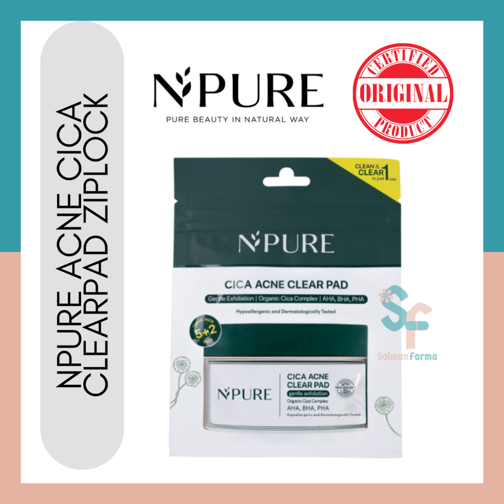 Jual NPURE Acne Clear Pad Cica Sachet Ziplock | Shopee Indonesia