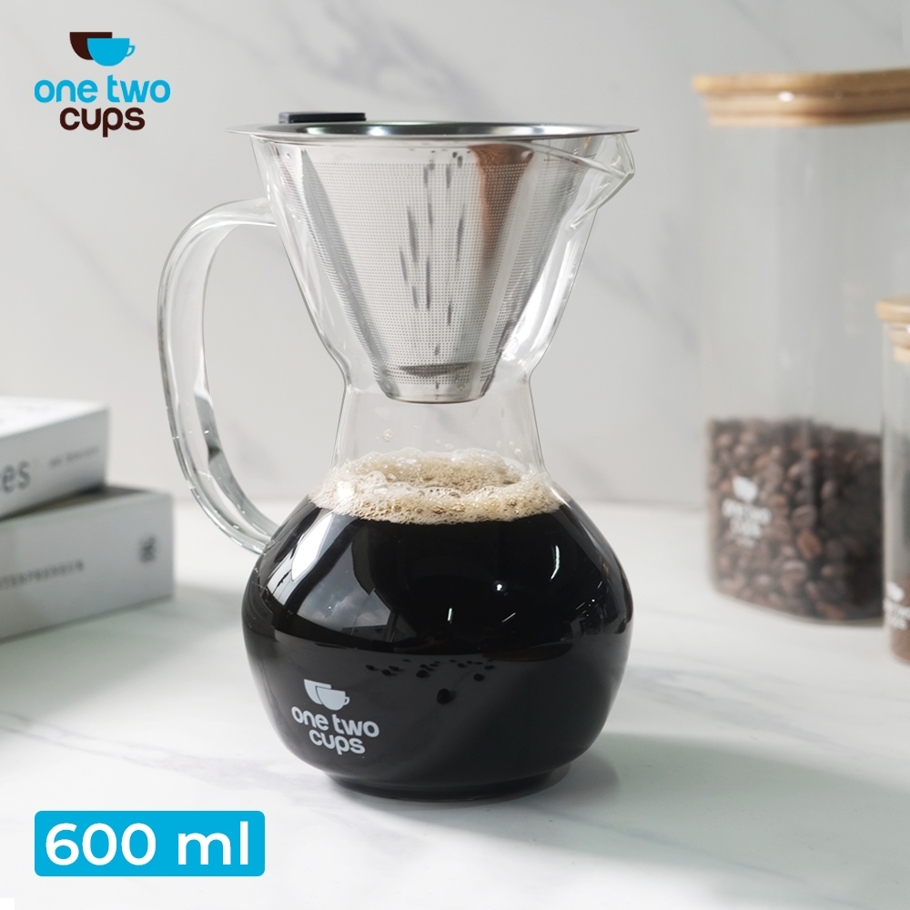 Jual Coffee Server Chemex Drip Pour Over dengan saringan Stainles 600ml ...