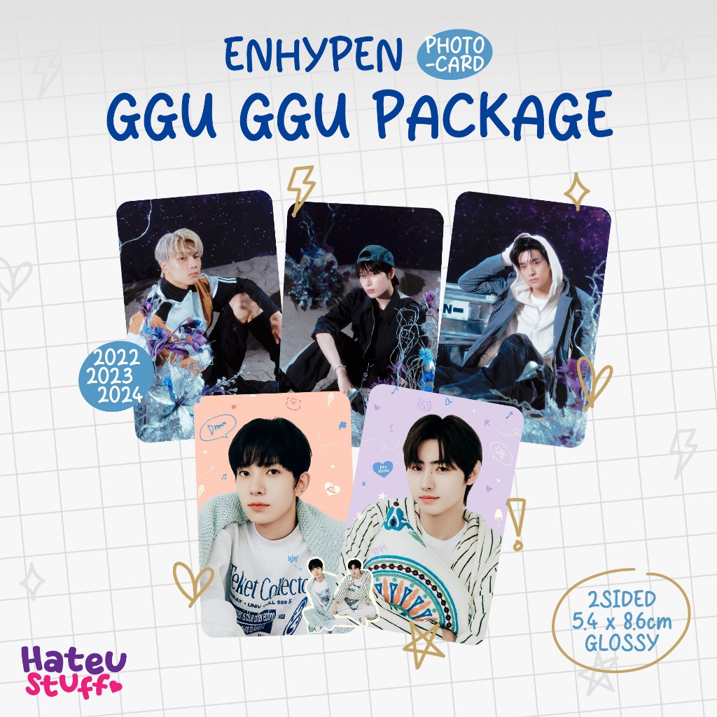 Jual [Clearance Sale] Enhypen Unofficial Photocard Ggu Ggu Package 2022 2023 2024 | Shopee Indonesia