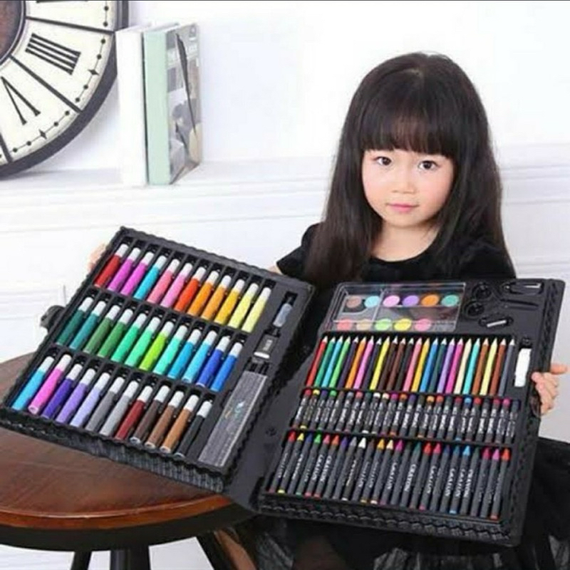 Jual PENSIL WARNA 1SET - PENSIL WARNA SET CRAYON COLOURING SET isi ...