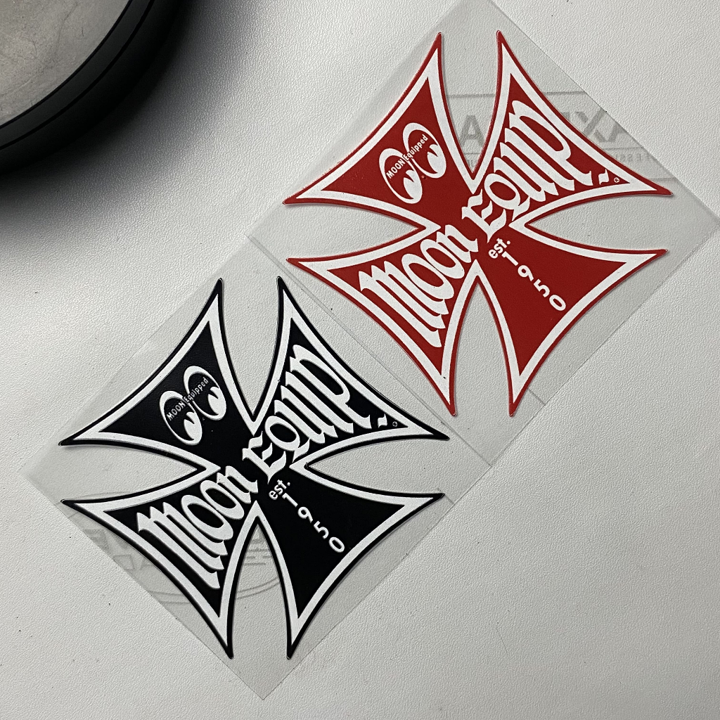 Jual Sticker MOON IRON CROSS 8cm x 8cm UV MAXDECAL | Shopee Indonesia
