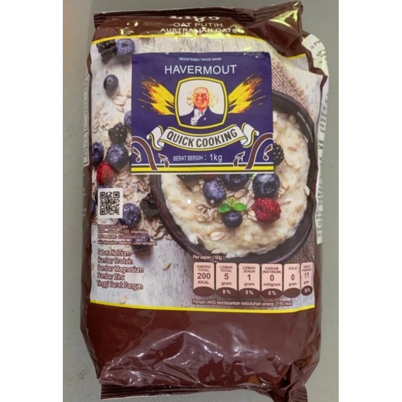 Jual LIGO HAVERMOUT WHITE OATS 1 KG | Shopee Indonesia