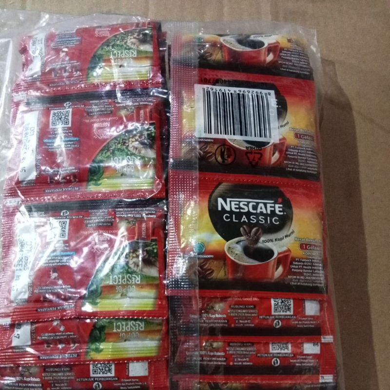 Jual Nescafe clasic (instan) 1 pack isi 60pcs | Shopee Indonesia