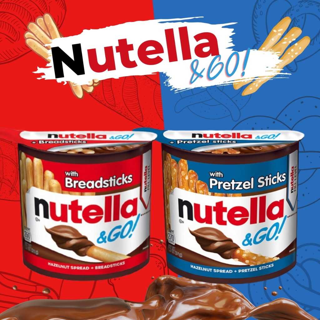Jual Nutella & Go Malted Breadstick 52g Biskuit Stik dengan Cokelat ...