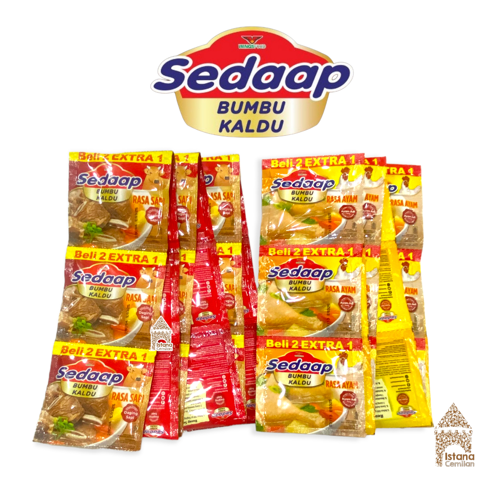 Jual Sedaap Bumbu Kaldu Rasa Ayam / Sapi Sachet 9 Gram (isi 12 pcs ...