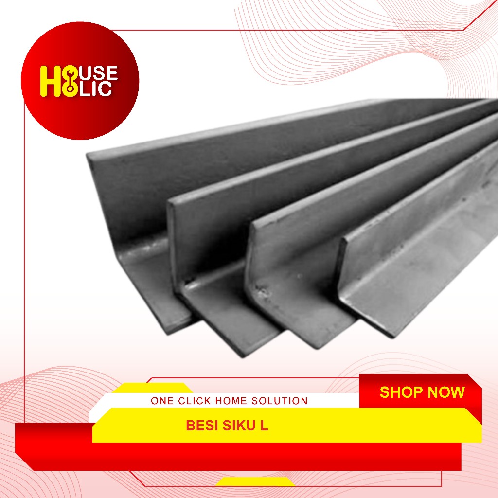 Jual Besi Siku 30 x 30 / Siku L 3x3 Panjang 6 Meter Perbatang | Shopee Indonesia